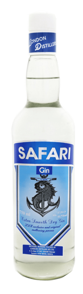 Safari Dry Gin 750ml in Kenya | Monty's